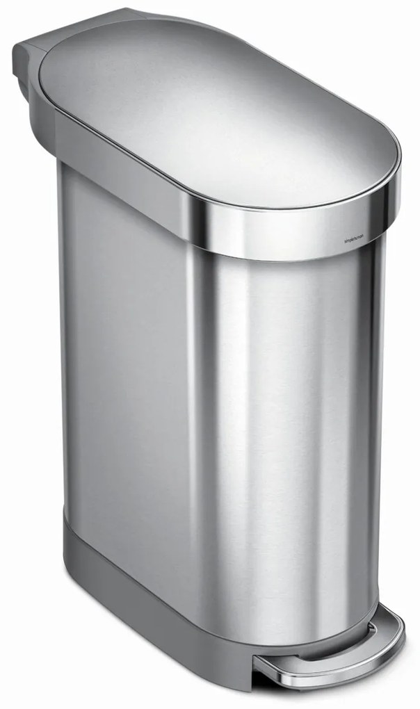 Odpadkový koš volně stojící Simplehuman Slim pedal bin 45 l Kartáčovaná nerez ocel mat SHCW2044