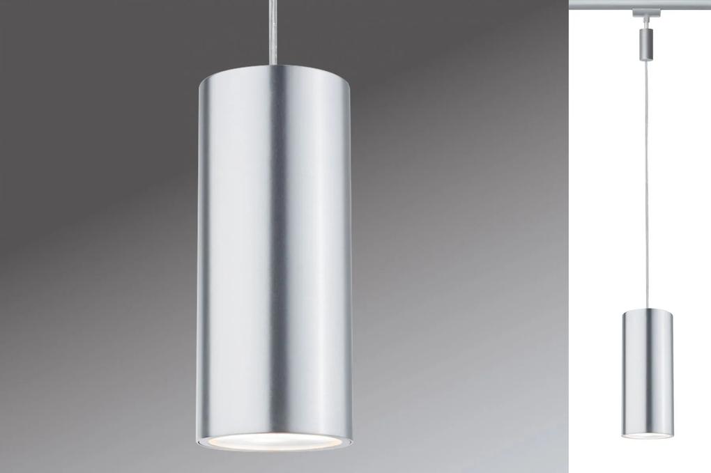 Paulmann závěsné svítidlo pro kolejnicový systém Urail Pendulum Barrel LED 1x6W matný chrom 951.77 P 95177 95177