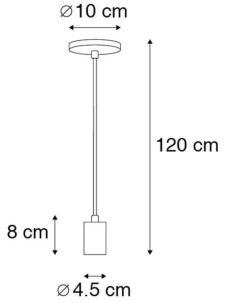 Průmyslové závěsné svítidlo měděné - Facil