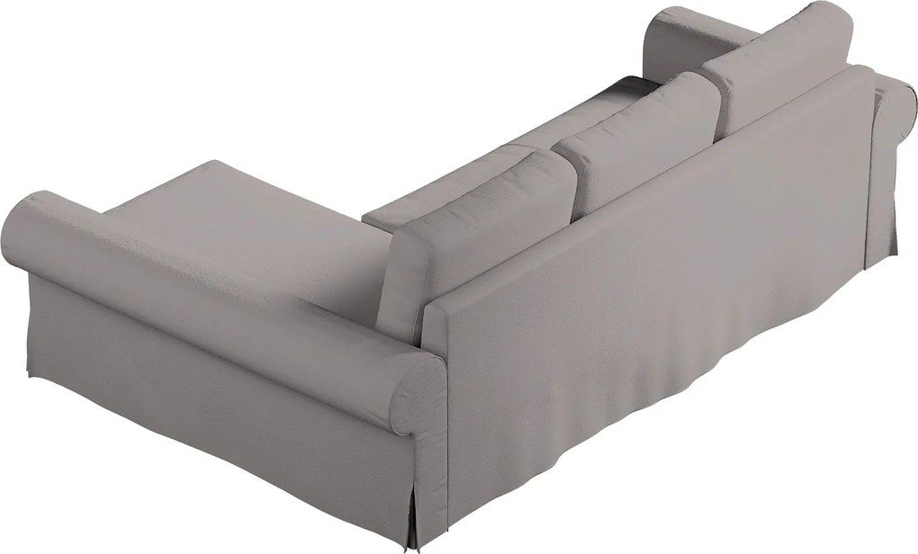 Potah na pohovku IKEA Backabro rozkládací se šezlongem barva béžová látka pletený vzor