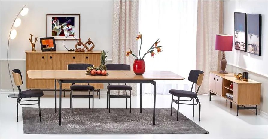 Komoda Passos, dub / černá