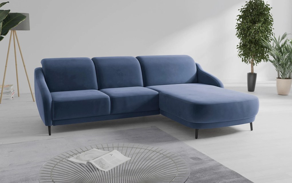 XXXLutz ROHOVÁ SEDAČKA, textil, modrá Sit & More - Sedací soupravy - 000144024102