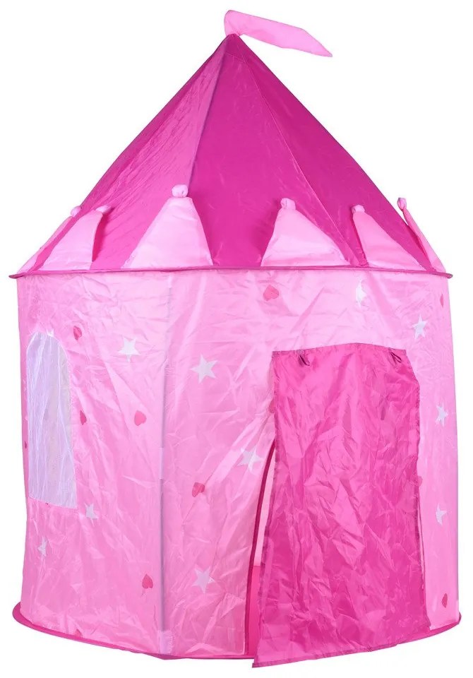 Dětský stan HRAD, růžový, 125 x 105 cm, Tender Toys