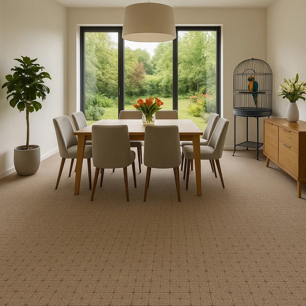 Condor Carpets, AKCE: 150x220 cm Kusový koberec Udinese béžový new - neúčtujeme odřezky z role - obšitý ze všech stran, šíře, béžová, filc, chodba / předsíň
