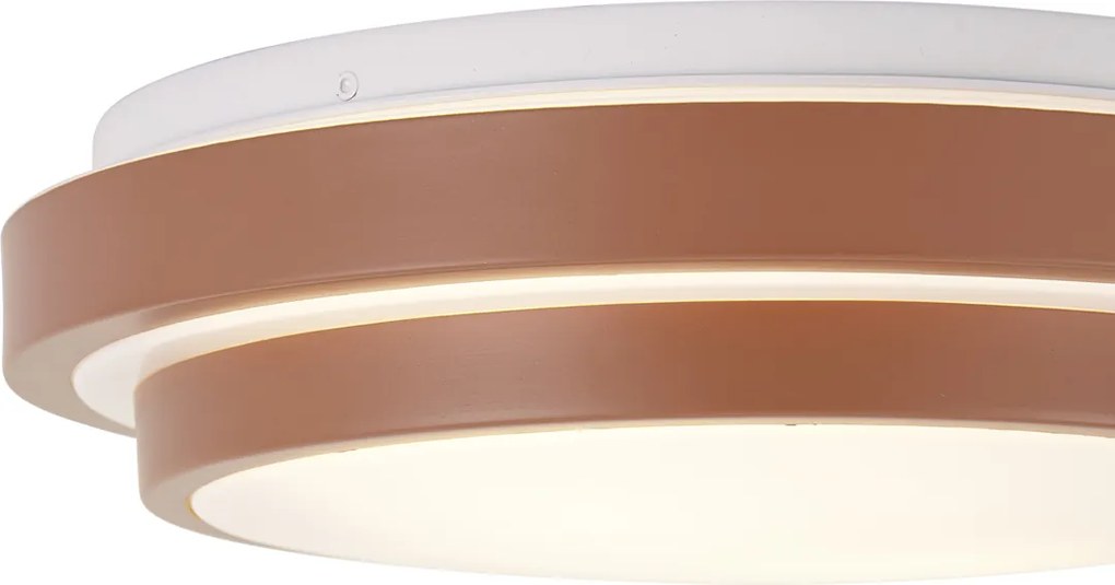 Moderní stropní svítidlo Sienna s bílou 34 cm 2-světelné IP44 - Walden