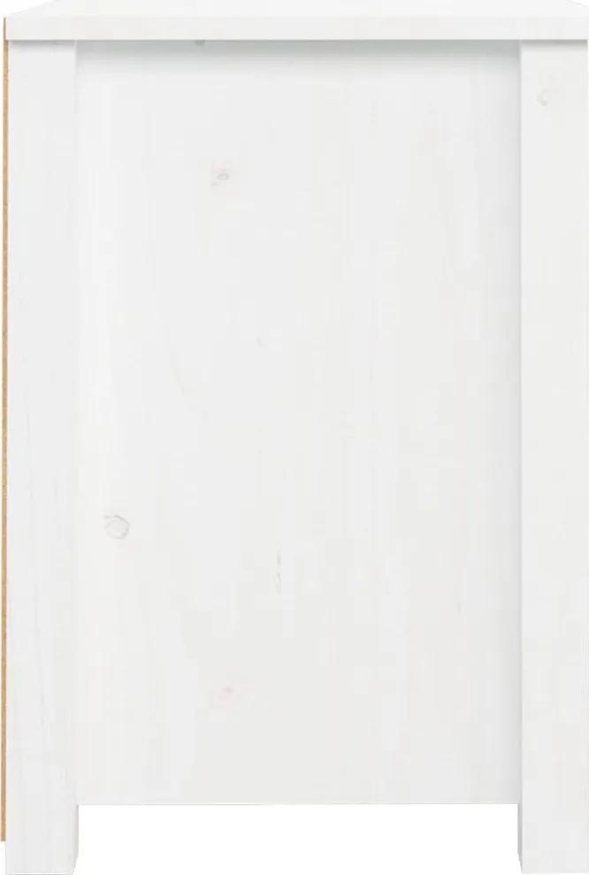 vidaXL Noční stolek 40 x 35 x 49 cm masivní borové dřevo [813711] Barva: Černá