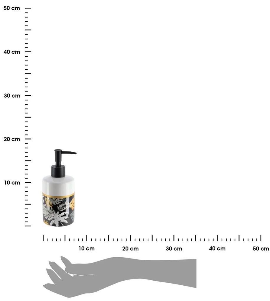 Dávkovač mýdla Gold Jungle, kombinace barev/s černými prvky, 320 ml