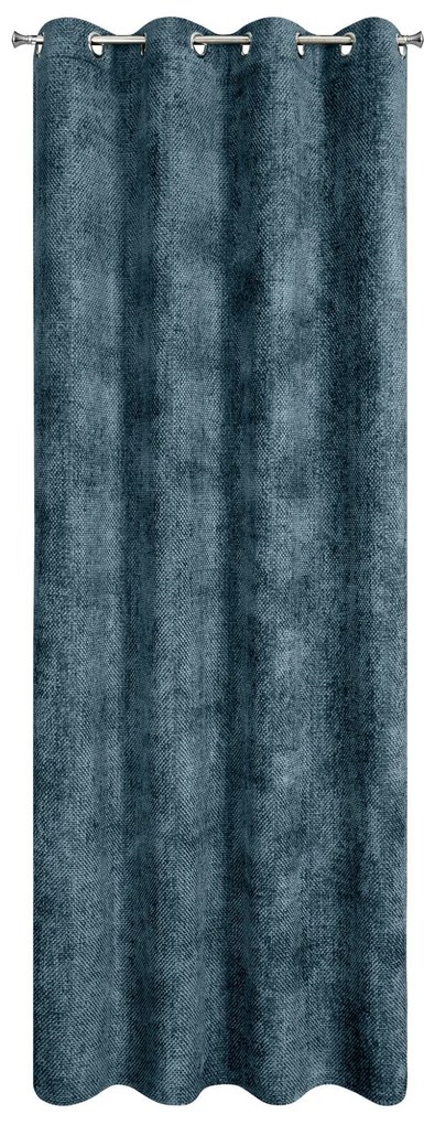 ZATEMŇOVACÍ ZÁVĚS NA KROUŽCÍCH ALETA 135X250 CM TMAVĚMODRÁ