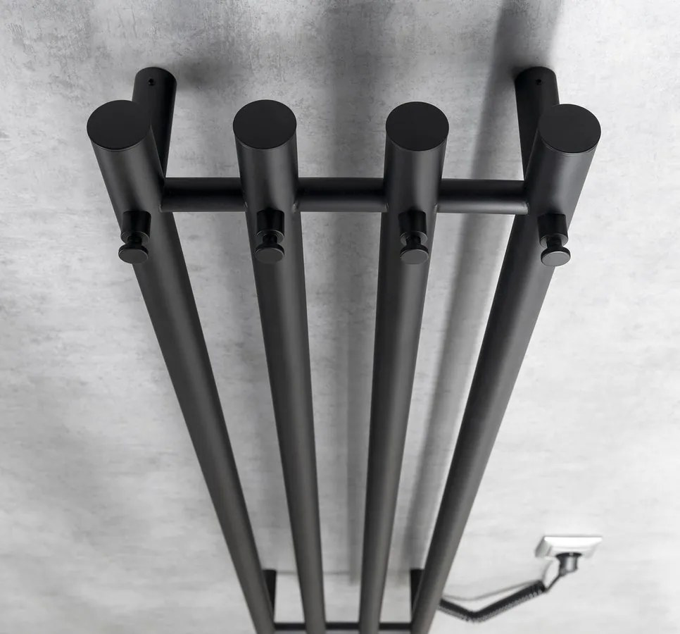 Sapho Papinado elektrický sušák ručníků 263 x 1200 mm 85 W černá matná ER350