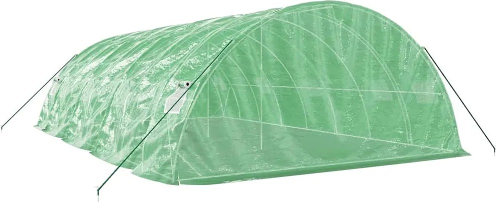 Skleník s ocelovým rámem zelený 40 m² 8 x 5 x 2,3 m 3188085