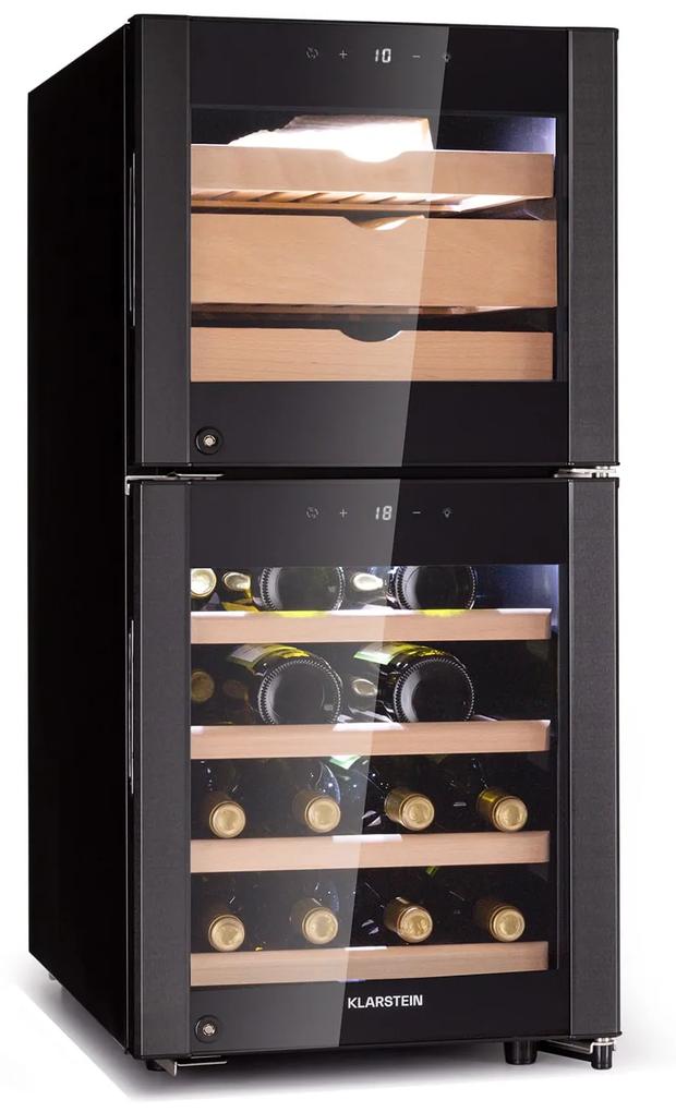 El Dorado 89, lednice na víno a sýr, 2 zóny, dotykový displej, 89L, LED