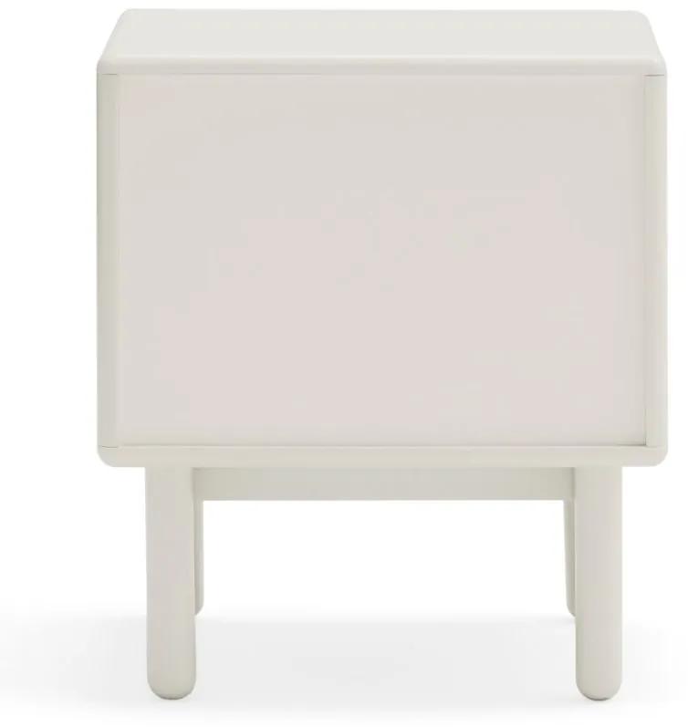 OnaDnes -20% Krémově bílý lakovaný noční stolek Teulat Corvo 48 x 35 cm