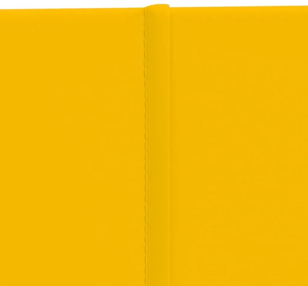 Nástěnné panely 12 ks žluté 90 x 15 cm samet 1,62 m² - Default Title
