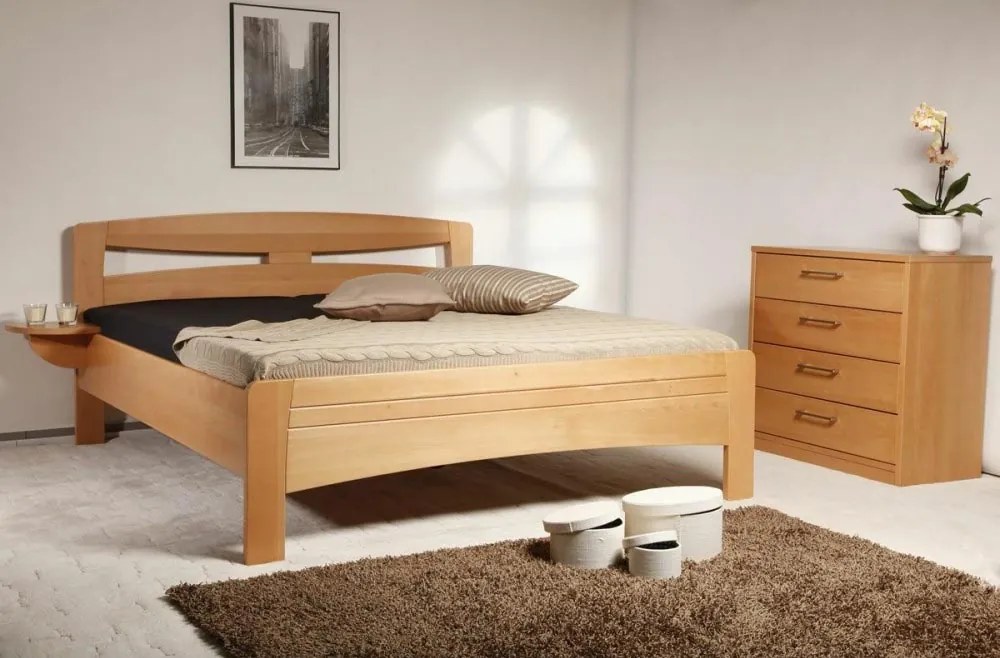 Masivní postel s úložným prostorem Evita 2 - 120/140x200cm - 120 x 200cm