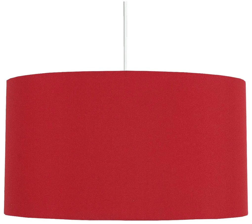 Závěsné moderní osvětlení MILAZZO, 1xE27, 60W, 40cm, kulaté, červené Clx