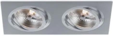 Vestavné svítidlo Aluminio Blanco, bílá 2x 15W LED 230V - BPM