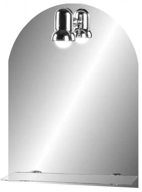 Zrcadlo s LED osvětlením Solo, 60 × 50 cm