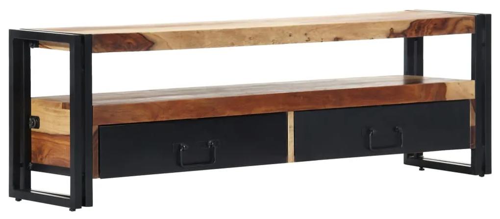 TV stolek 120 x 30 x 40 cm masivní sheeshamové dřevo - Default Title