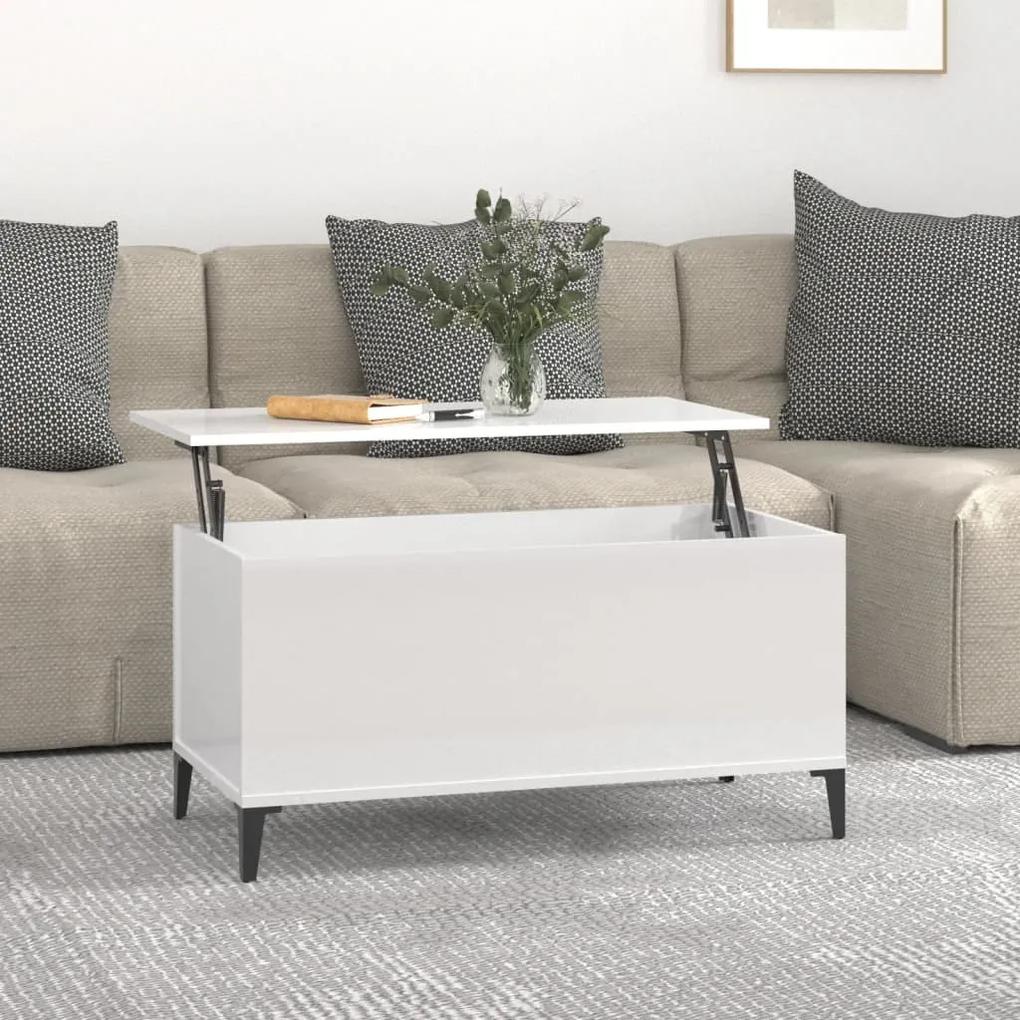 vidaXL Konferenční stolek 90x44,5x45 cm kompozitní dřevo [819592] Barva: šedá sonoma