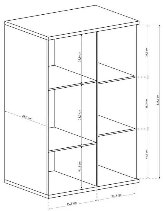 Obývací stěna se skříní CALI | 3 díly | 333,5 cm | sestava F | artisan