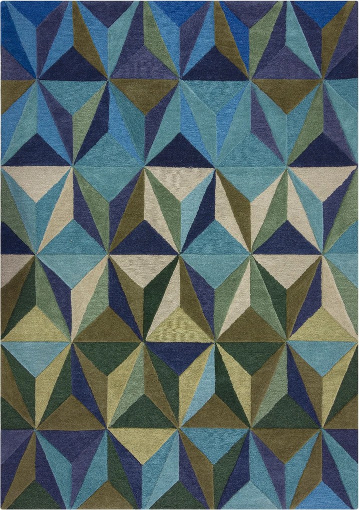 Kusový koberec Illusion Reverie Blue, 120x170, viacfarebná, detská izba, Flair Rugs