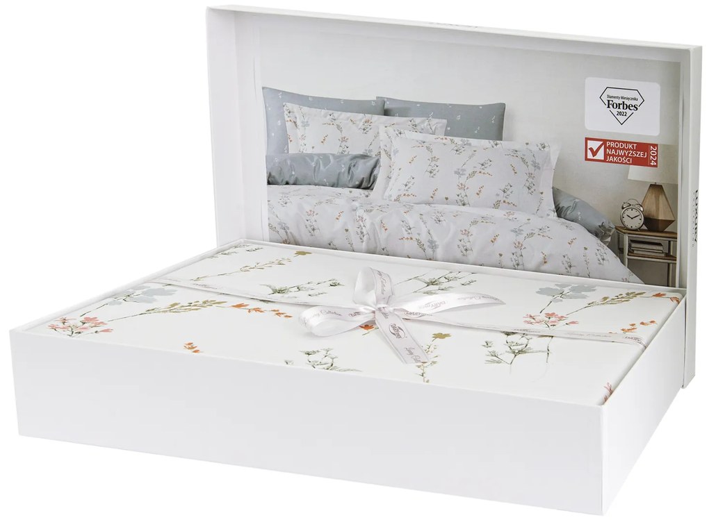 SATÉNOVÉ POVLEČENÍ LUXURY PREMIUM VITALE 200X220 CM, 2KS 70X80 CM KVĚTY