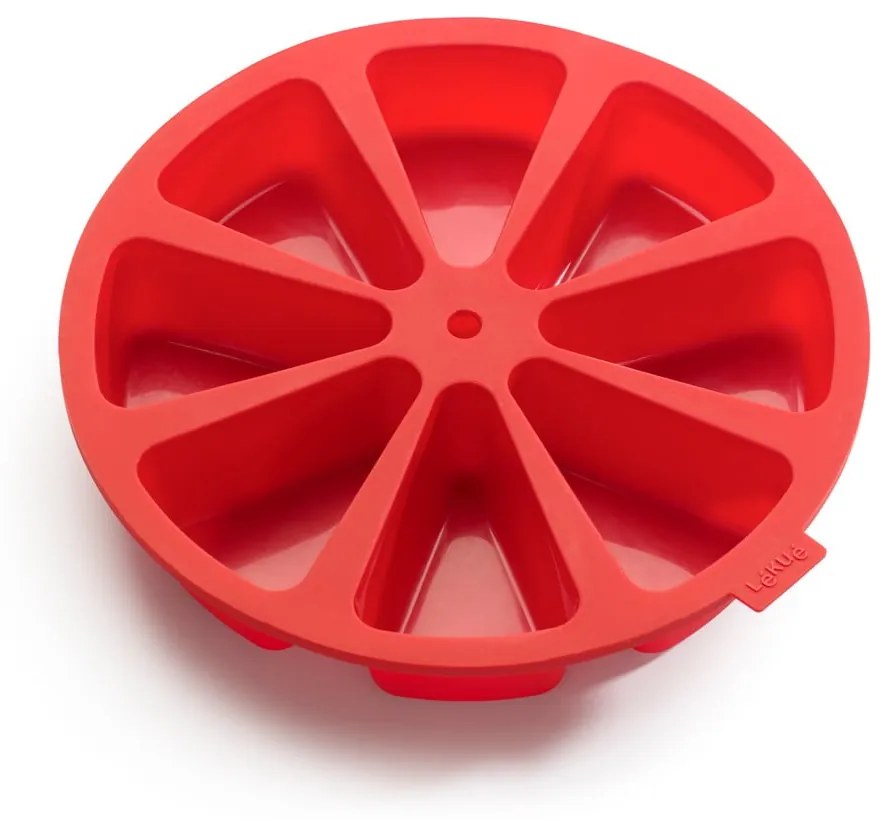 Červená silikonová dělící forma na dort Lékué, ⌀ 26,5 cm