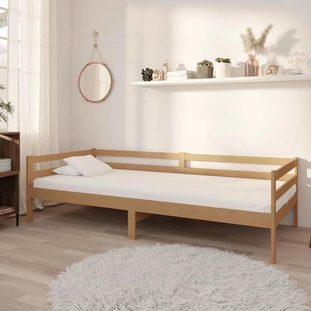 vidaXL Denní postel s matrací 90 x 200 cm masivní borové dřevo [3083558] Barva: Šedá