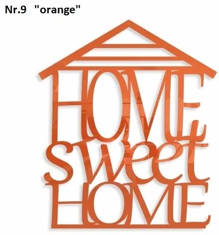 Home sweet home dekorační nápis na stěnu tmavě zelená