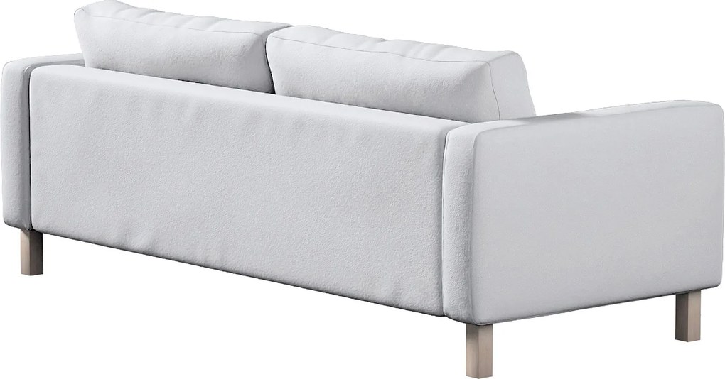 Potah na pohovku IKEA Karlstad, 3-místná, rozkládací barva bílá látka pletený vzor