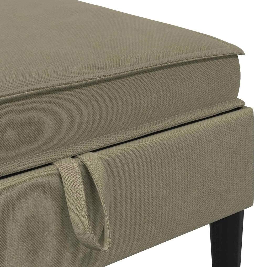 Sada nábytku do obývacího pokoje 6 ks Khaki Textil 3413797