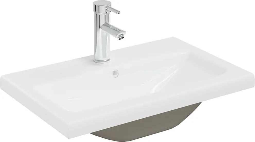 Set koupelnového nábytku bílý kompozitní dřevo 3071405