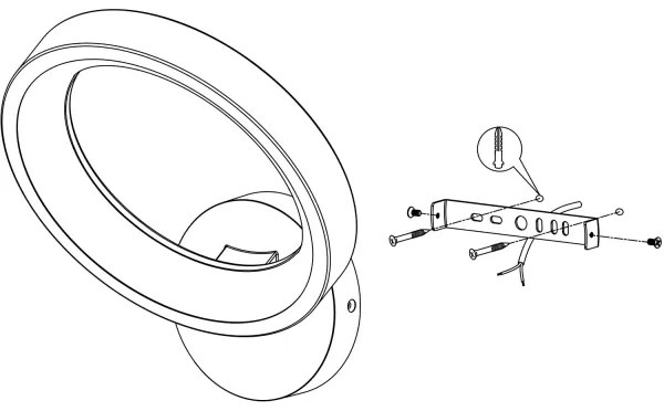 Eglo 900069 - LED RGBW Stmívatelné nástěnné svítidlo MARGHERA-Z LED/16W/230V