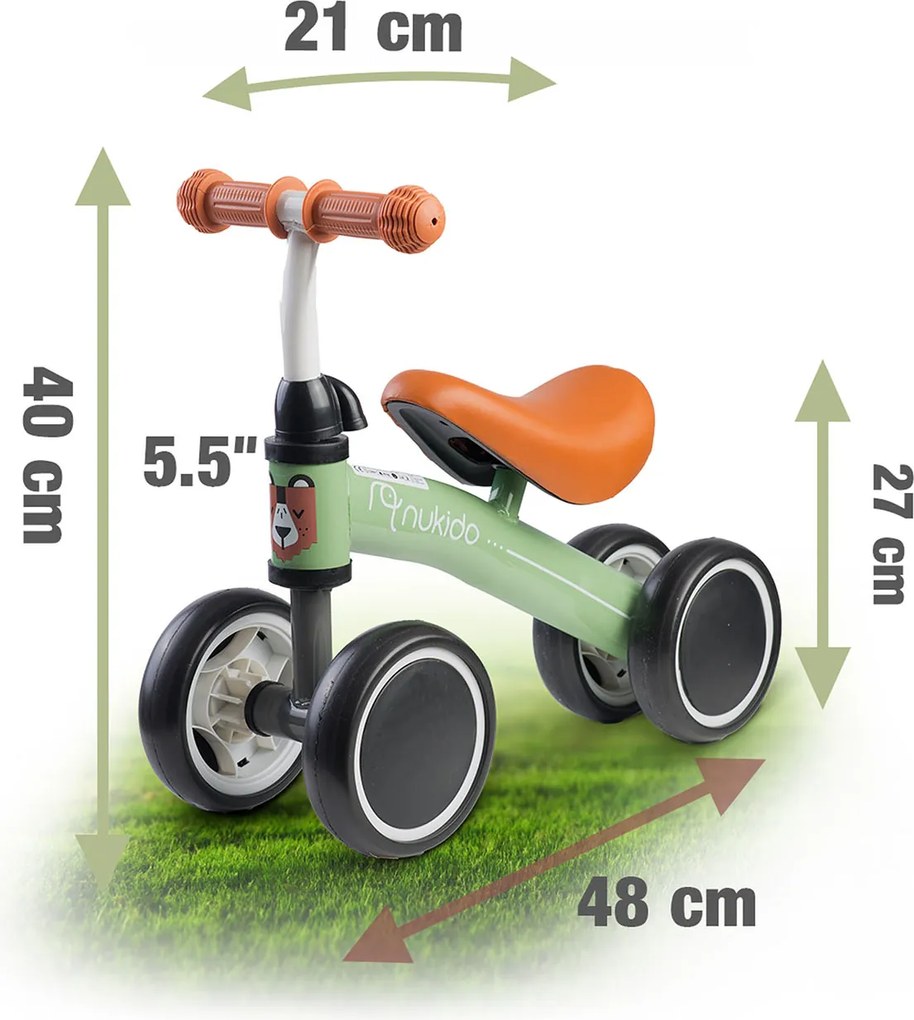 Odrážedlo Nukido NK-600 na všech čtyřech kolech