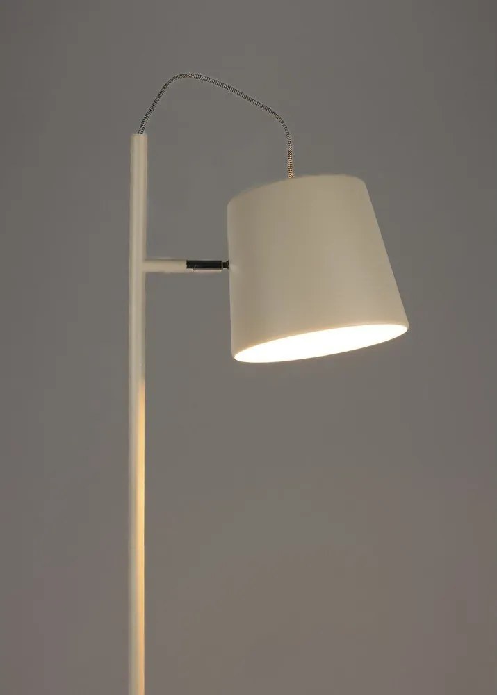 Béžová stojací lampa s kovovým stínidlem (výška 150 cm) Buckle – Zuiver