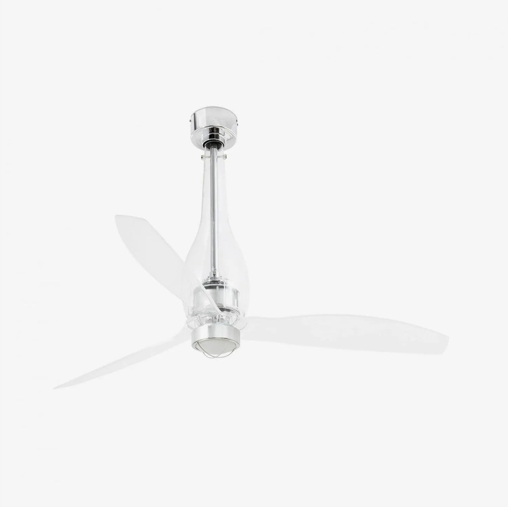 FARO 33381-9 ETERFAN M LED, transparentní, stropní LED ventilátor s DC motorem - FARO