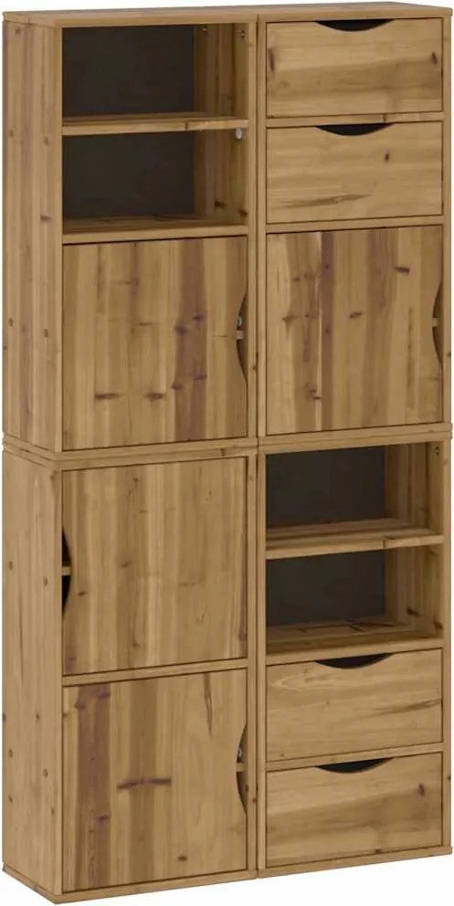 Boční skříňky 4 ks "ODDA" 40x24x79 cm Borovicový masiv 3365348