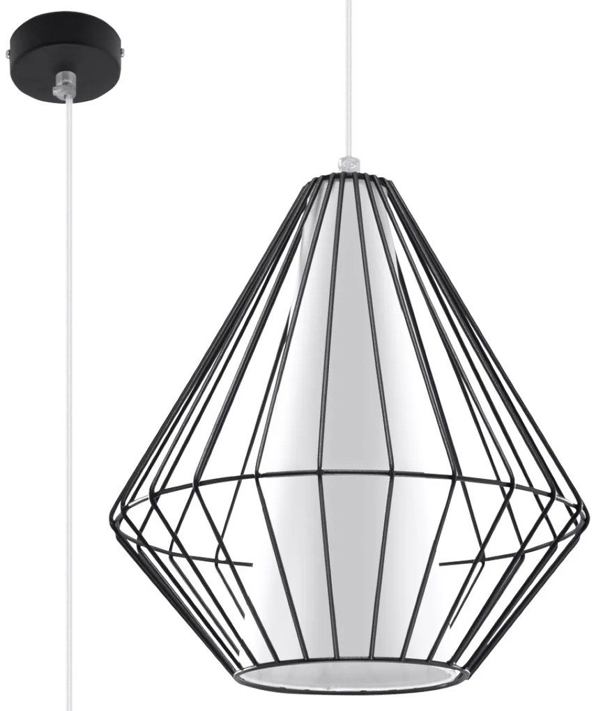 Sollux Lighting Závěsné svítidlo DEMI černé