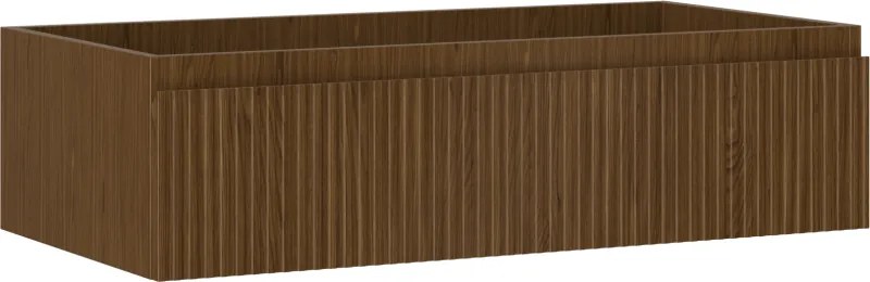 Mexen Rivel, koupelnová skříňka 90 cm, 1 zásuvka, drážkovaná, ořech, 91A20-09023-1-BF86