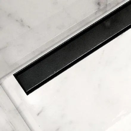 I-Drain Plano - Nerezový sprchový rošt, délka 900 mm, povrch PVD, černá IDRO0900MB