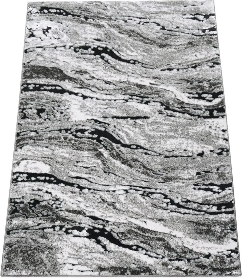 BE Koberec Miami Plus 0303 GREY - šedý obdélníkový Rozměr: 40x60 cm