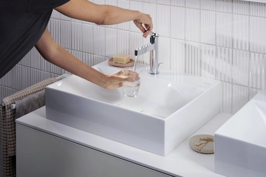 Hansgrohe Finoris, umyvadlová baterie 110, s výpustí, EcoSmart, chromová, 76020000