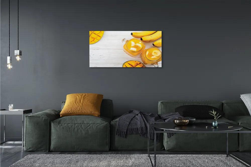 Obrazy na plátně Mango banán smoothie 125x50 cm