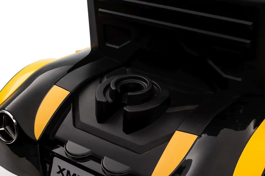 LEAN CARS Elektrické autíčko Mercedes XMX622, LED světla, dálkové ovládání, žluté