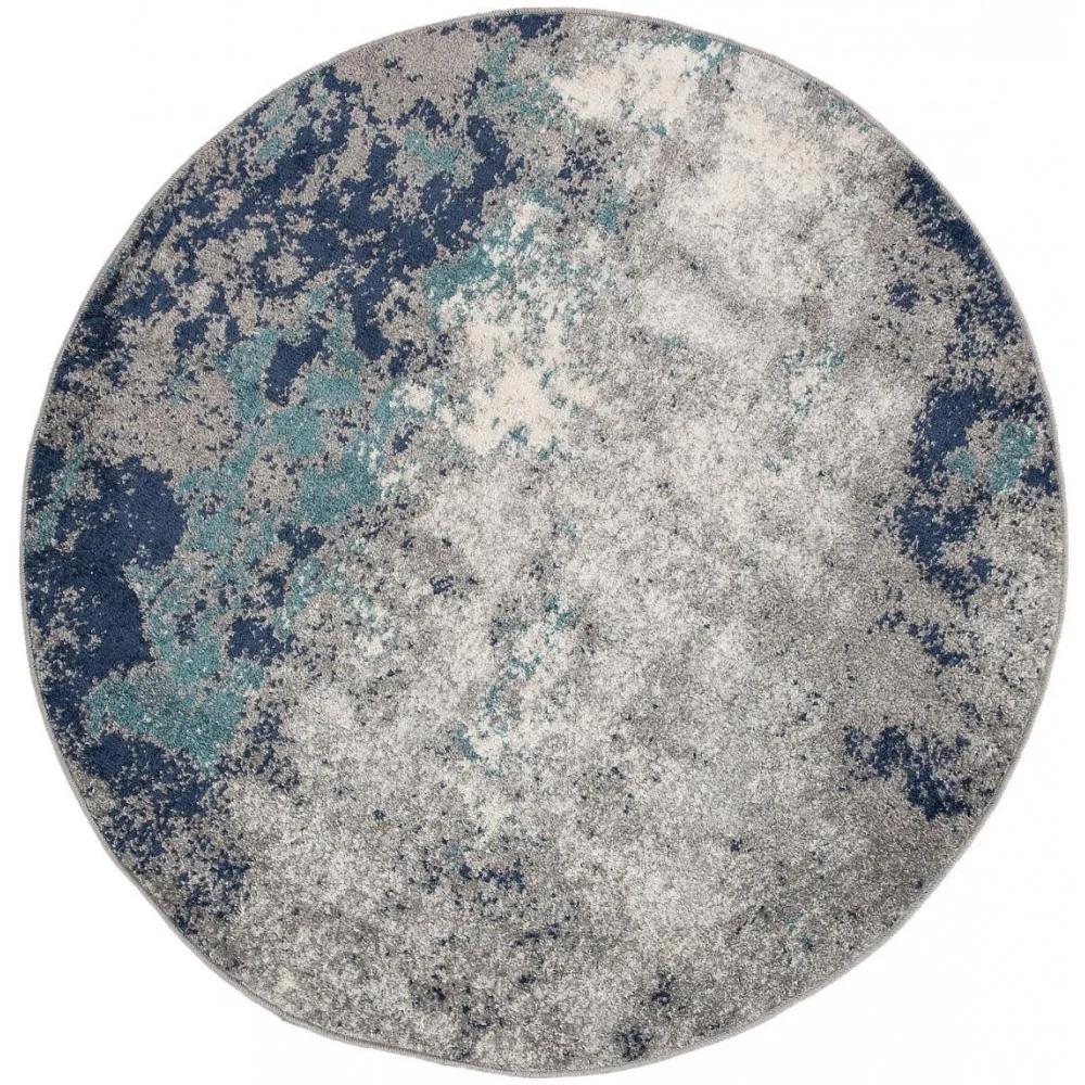 Kusový koberec Fredo modrý kruh 120x120cm
