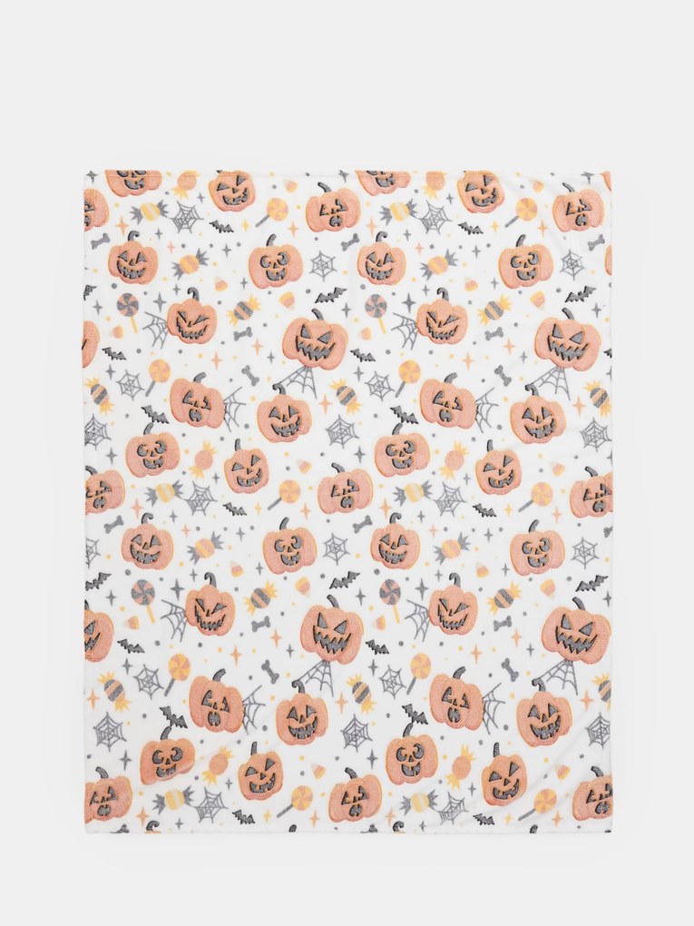 Sinsay - Deka s halloweenským motivem - oranžová
