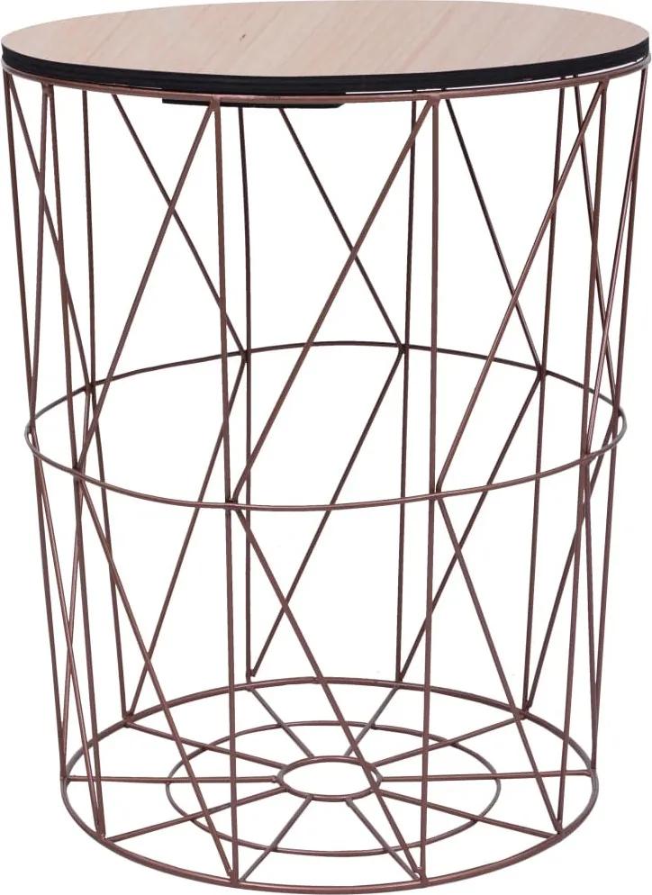 vidaXL Konferenční stolek Ø 47 cm [287654] Barva: Měděná