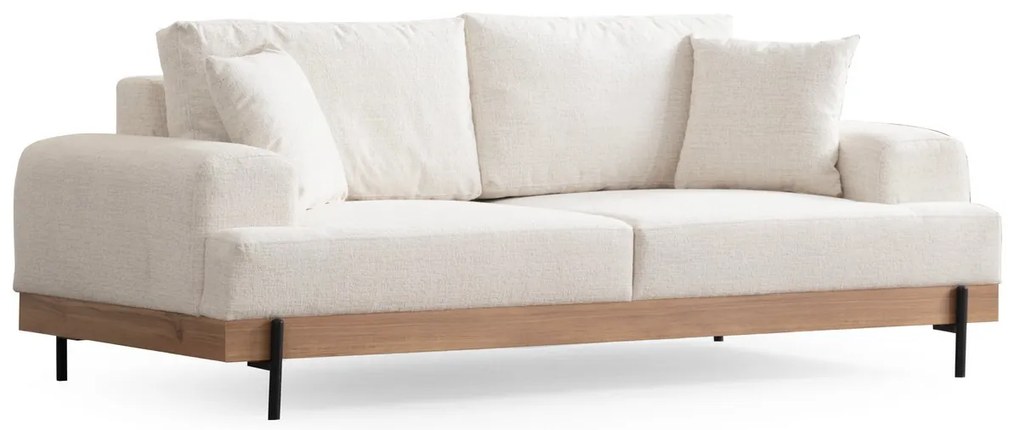 Hanah Home Třímístná pohovka ETI dub bílá 220 cm