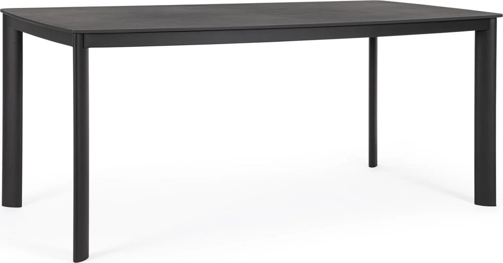 BIZZOTTO Zahradní jídelní stůl ALCORA 180x90 cm černý