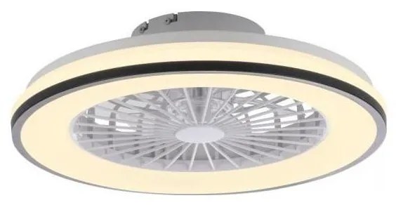 JUST LIGHT. 14447-18 - LED RGBW Stm stropní ventilátor LENO LED/44W/230V + DO